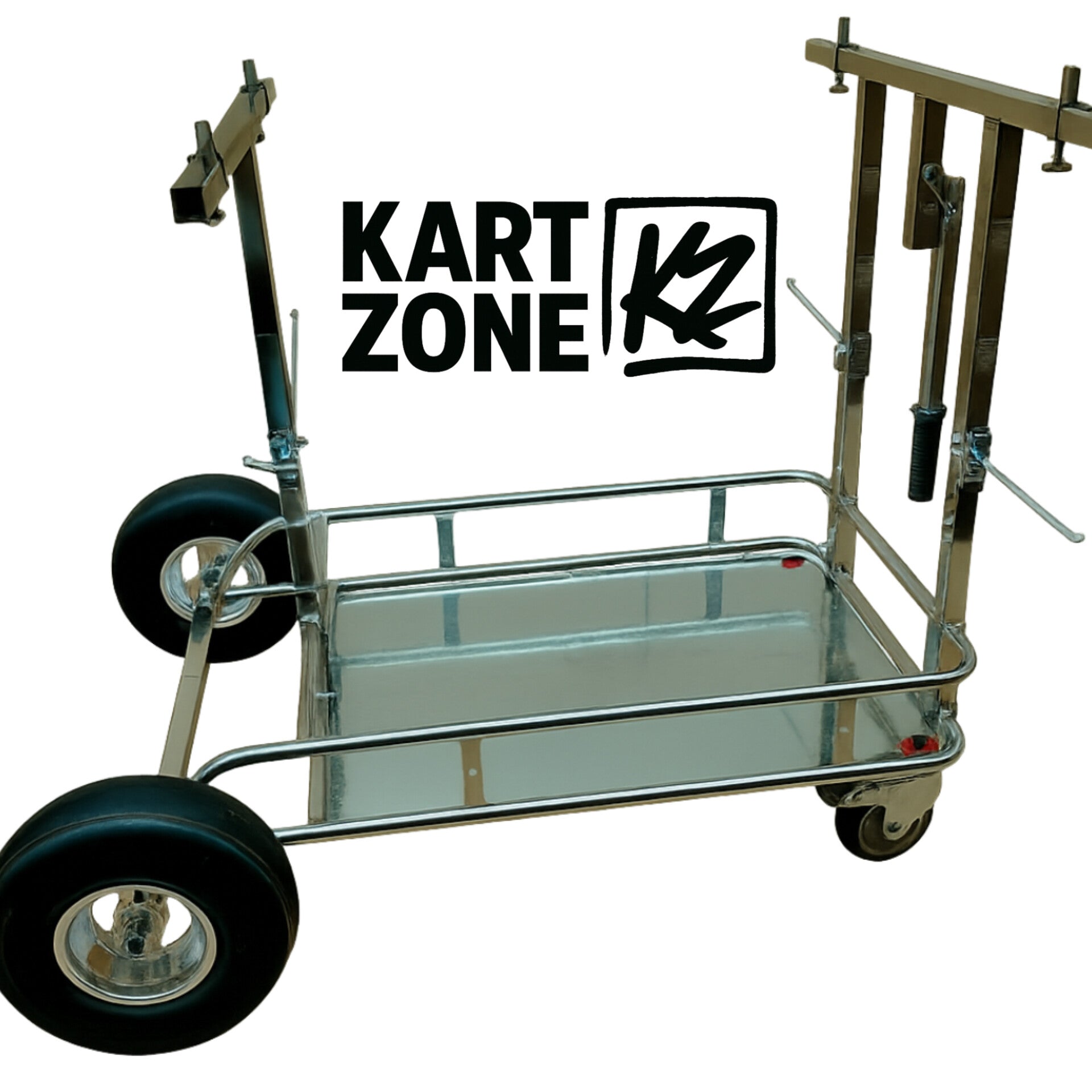 Kart Zone Chrome 4 Wheel Kart Trolley – Kartbay